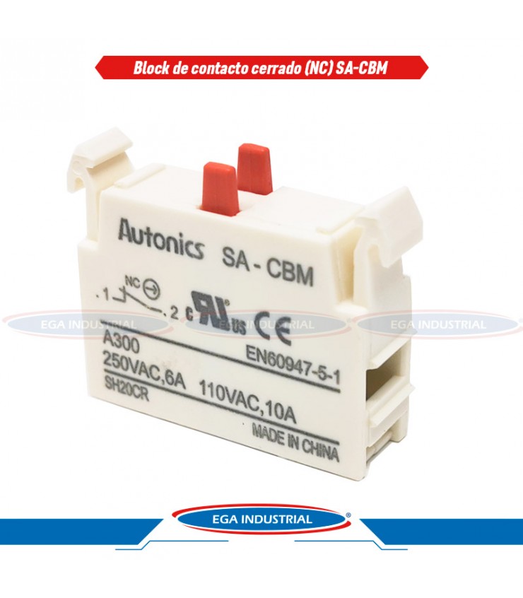 Block de contacto cerrado (NC) SA-CBM AUTONICS