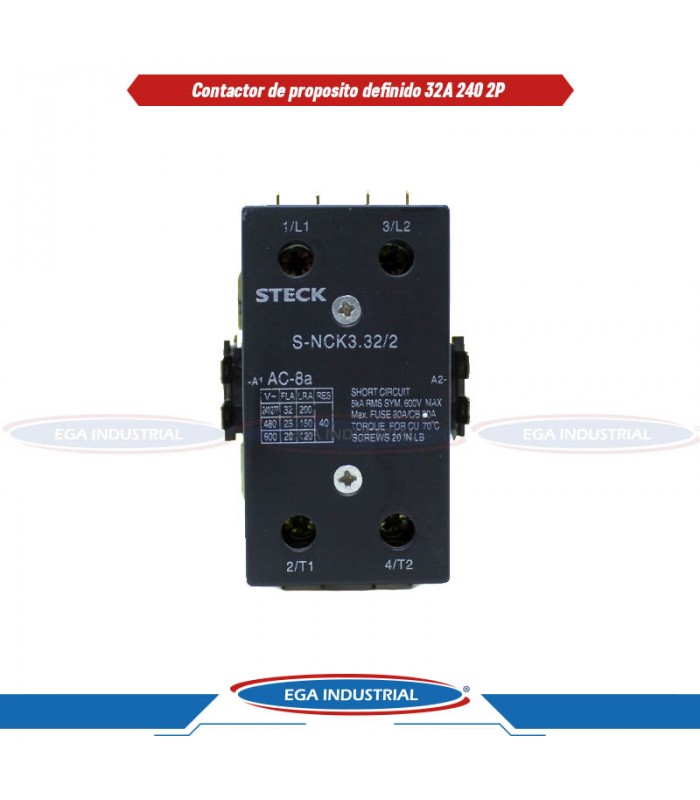 Contactor de propósito definido 32A SNCK3322 STECK