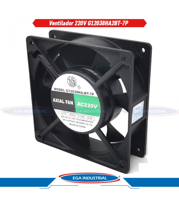 Ventilador G12038HA2BT-7P Ningbo Jiulong