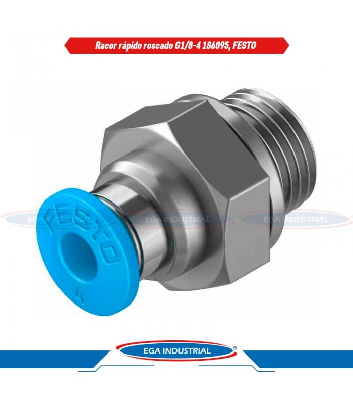 Racor rápido roscado QS-G1/8-4 186095, FESTO