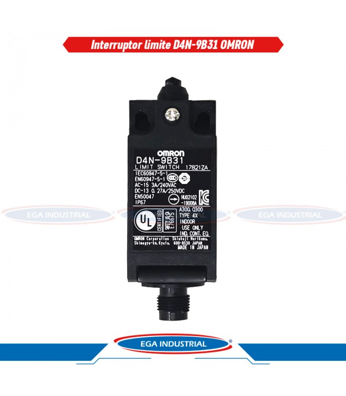Interruptor limite D4N-9B31 OMRON