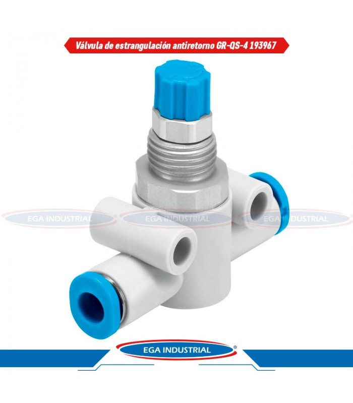 Válvula de estrangulación antiretorno GR-QS-4 193967 FESTO