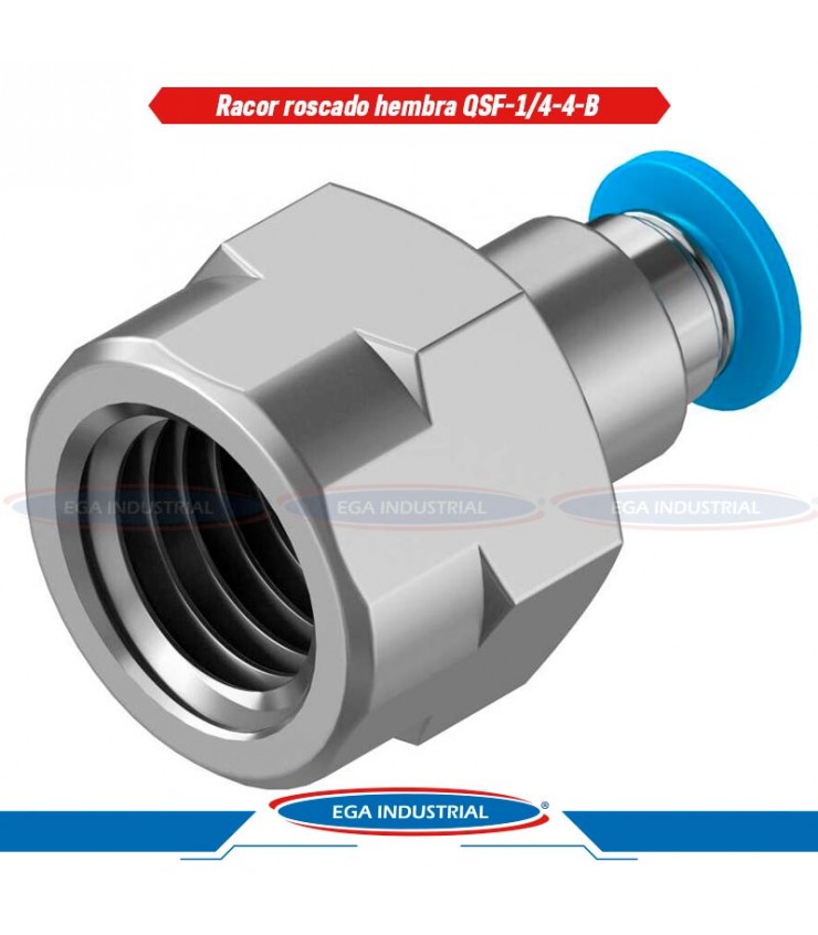 Racor roscado hembra QSF-1/4-4-B 190650 FESTO