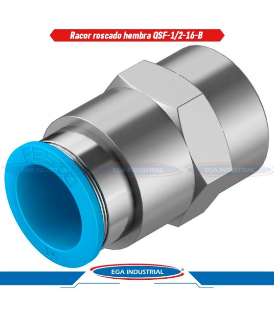 Racor roscado hembra QSF-1/2-16-B 190654 FESTO