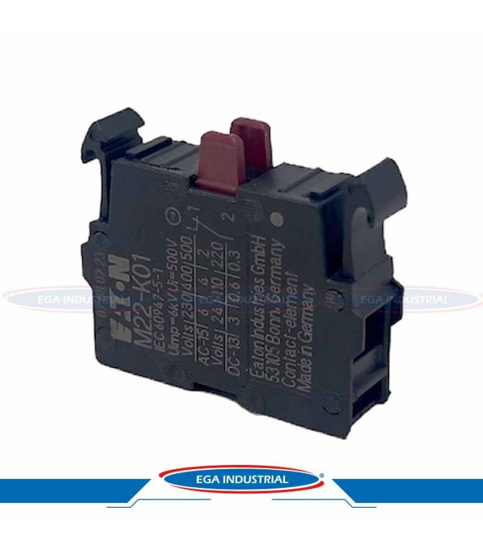 Bloque de contactos cerrados M22-K01 EATON
