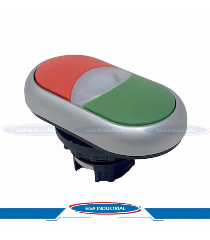 Botón doble paro y arranque iluminado M22-DDL-GR EATON
