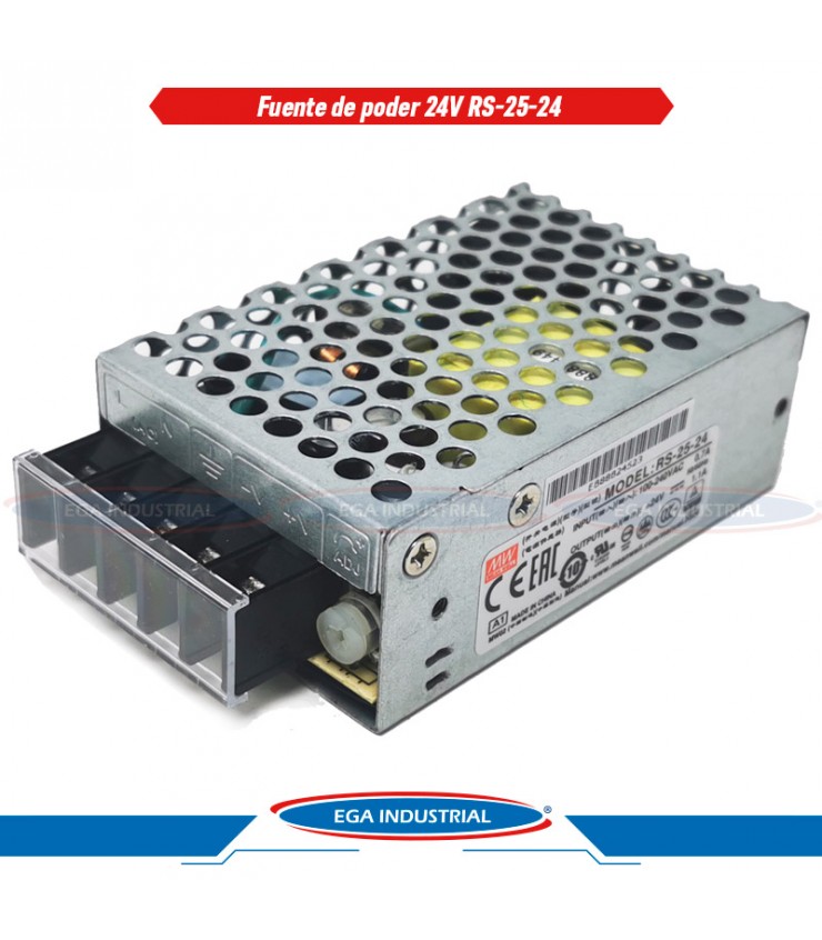 FUENTE DE PODER 24V RS-25-24 MEAN WELL
