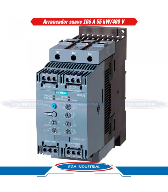 Compra Arrancador suave 3RW4047-1BB14 SIEMENS - Arrancadores suaves - EGA INDUSTRIAL