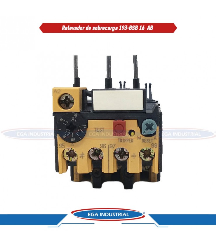 Relevador de sobrecarga 193-BSB-16 ALLEN BRADLEY